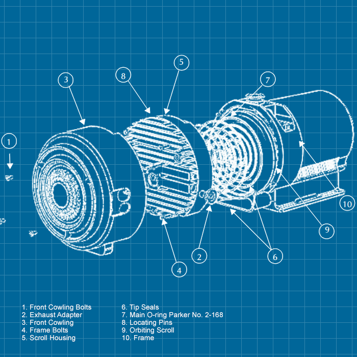 Agilent Varian TriScroll SH-110 Dry Scroll Vacuum Pump - REPAIR SERVICE
