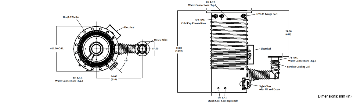 Agilent HS-16 Oil Diffusion High Vacuum Pump - NEW
