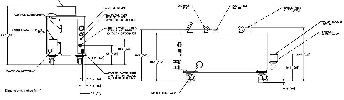 EBARA A10S Multi-Stage Dry Vacuum Pump - REBUILT