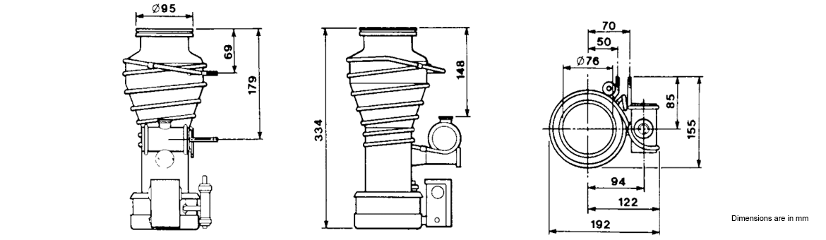 Edwards Diffstak 63/150C Vapour Diffusion Pump - REBUILT