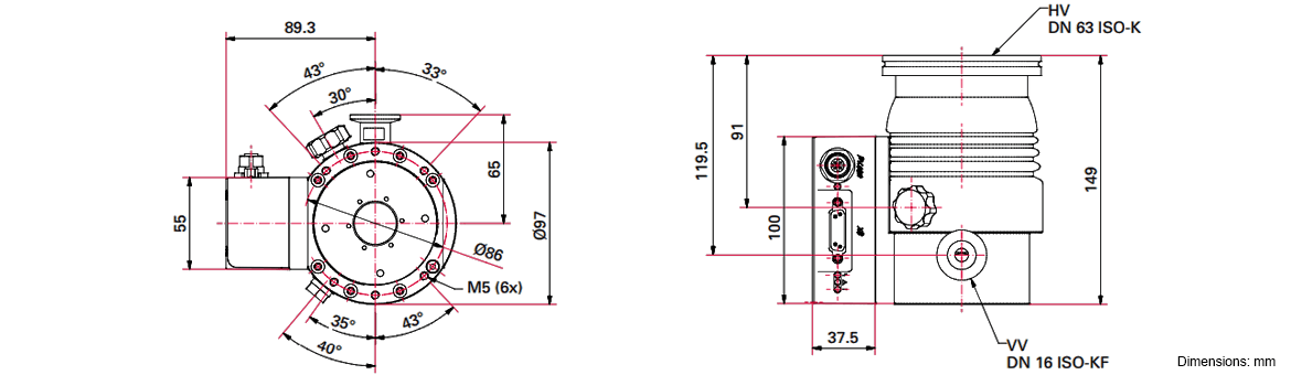 Pfeiffer Vacuum HiPace 80 Turbomolecular Pump - NEW